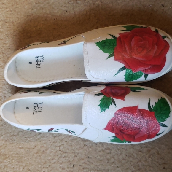 Time and Tru | Shoes | Timetru Canvas Painted Shoes | Poshmark